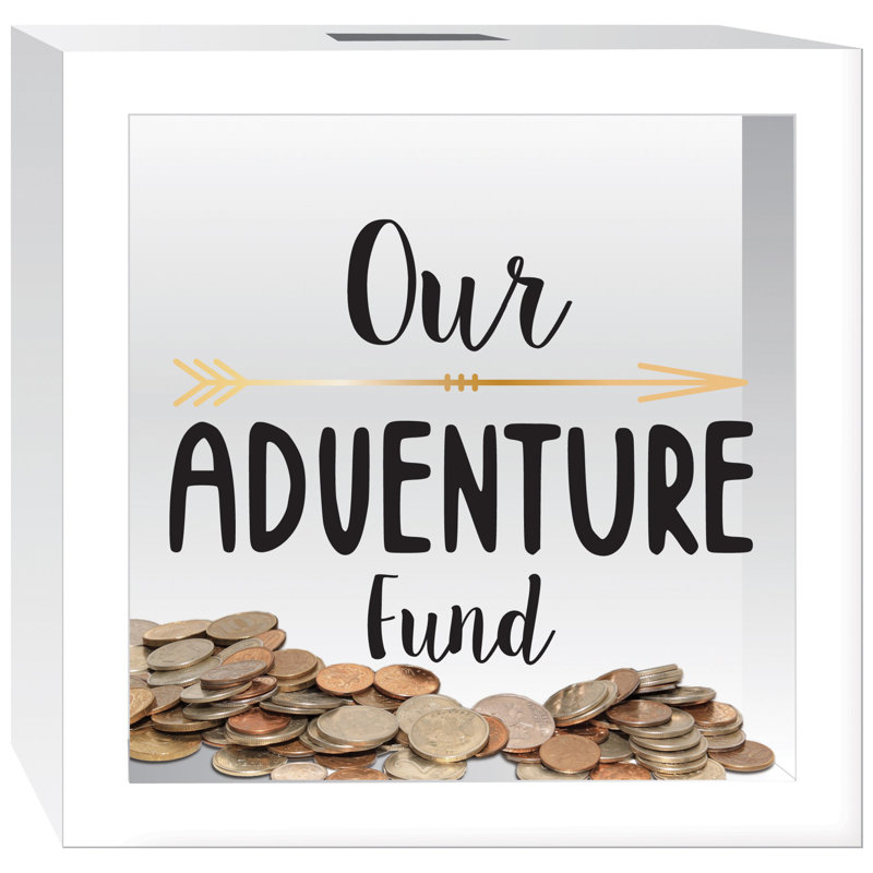 Trinx Toulouse Our Adventure Fund Shadow Box Piggy Bank | Wayfair