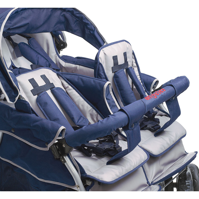 Angeles SureStop Folding Bye-Bye 6-Passenger Tandem Stroller & Reviews ...