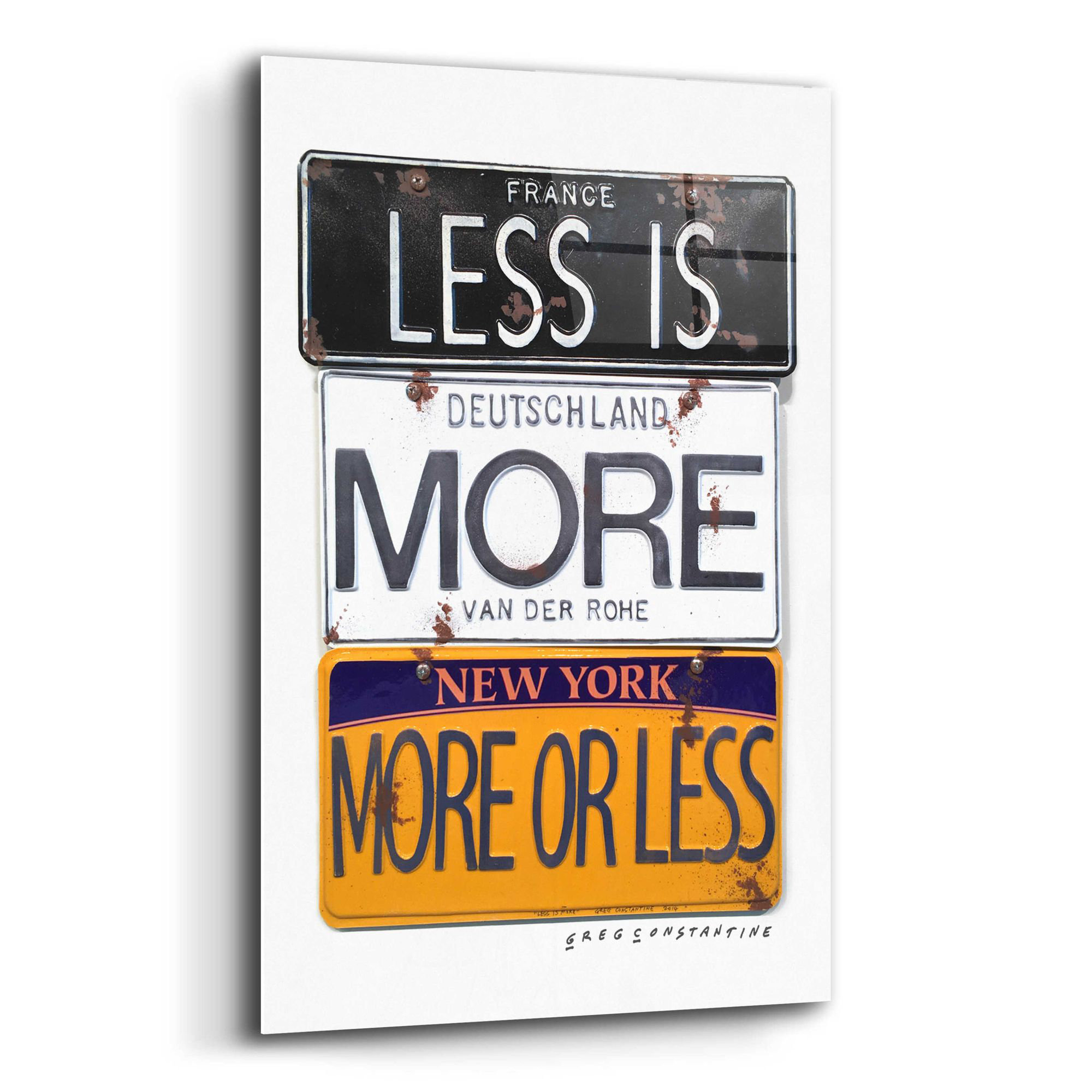 Trinx Red Barrel Studio® 'Mies Less Is More' By Gregory Constantine ...