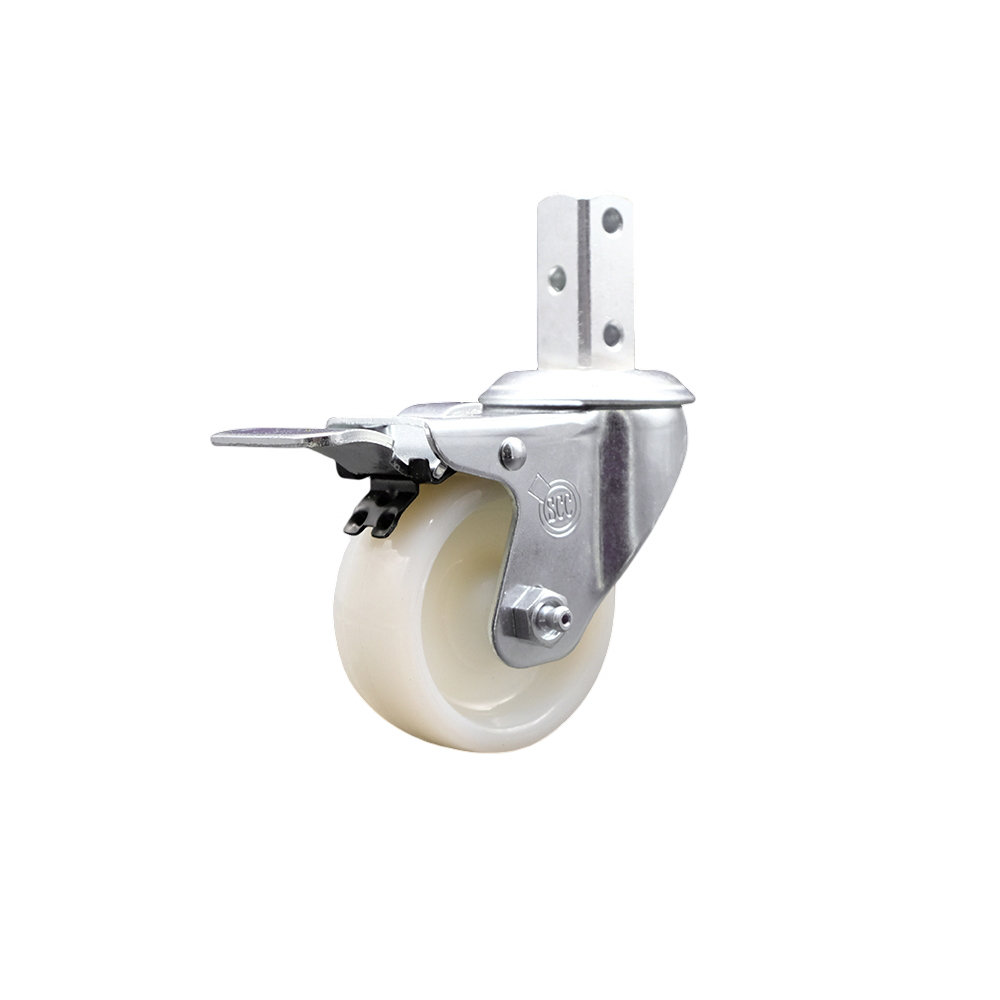 Service Caster Swivel Square Stem Caster with Total Lock Brake | Wayfair