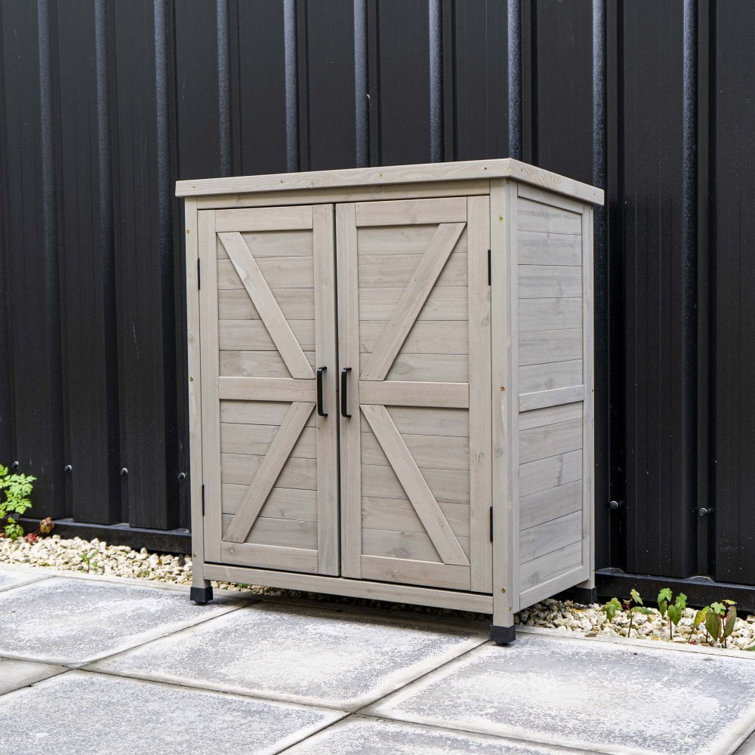 Brambly Cottage Madely Solid Wood Single Storage Cabinet ( 92cm H x ...