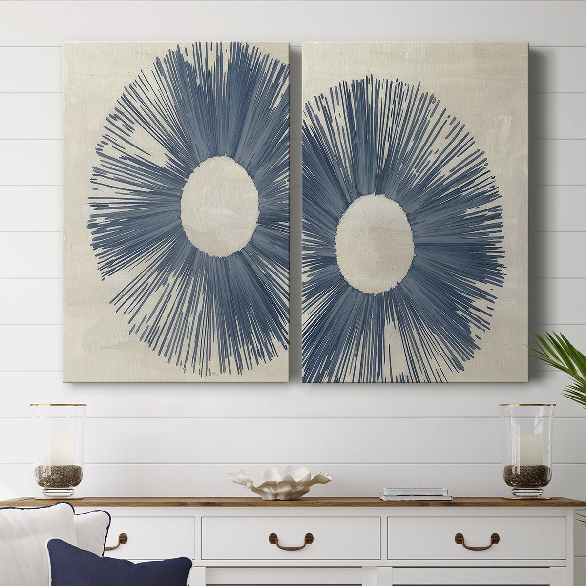 Wade Logan® Blue Burst I-Premium Gallery Wrapped Canvas -Ready to Hang ...