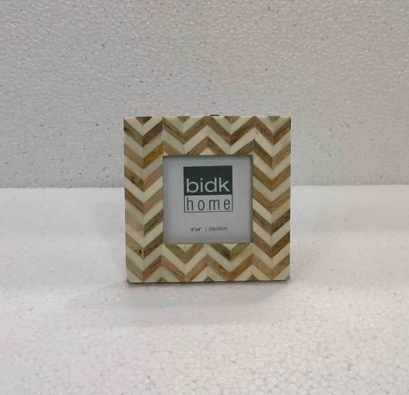 BIDKhome 5X7” Zig Zag Frame White & Brown - Wayfair Canada