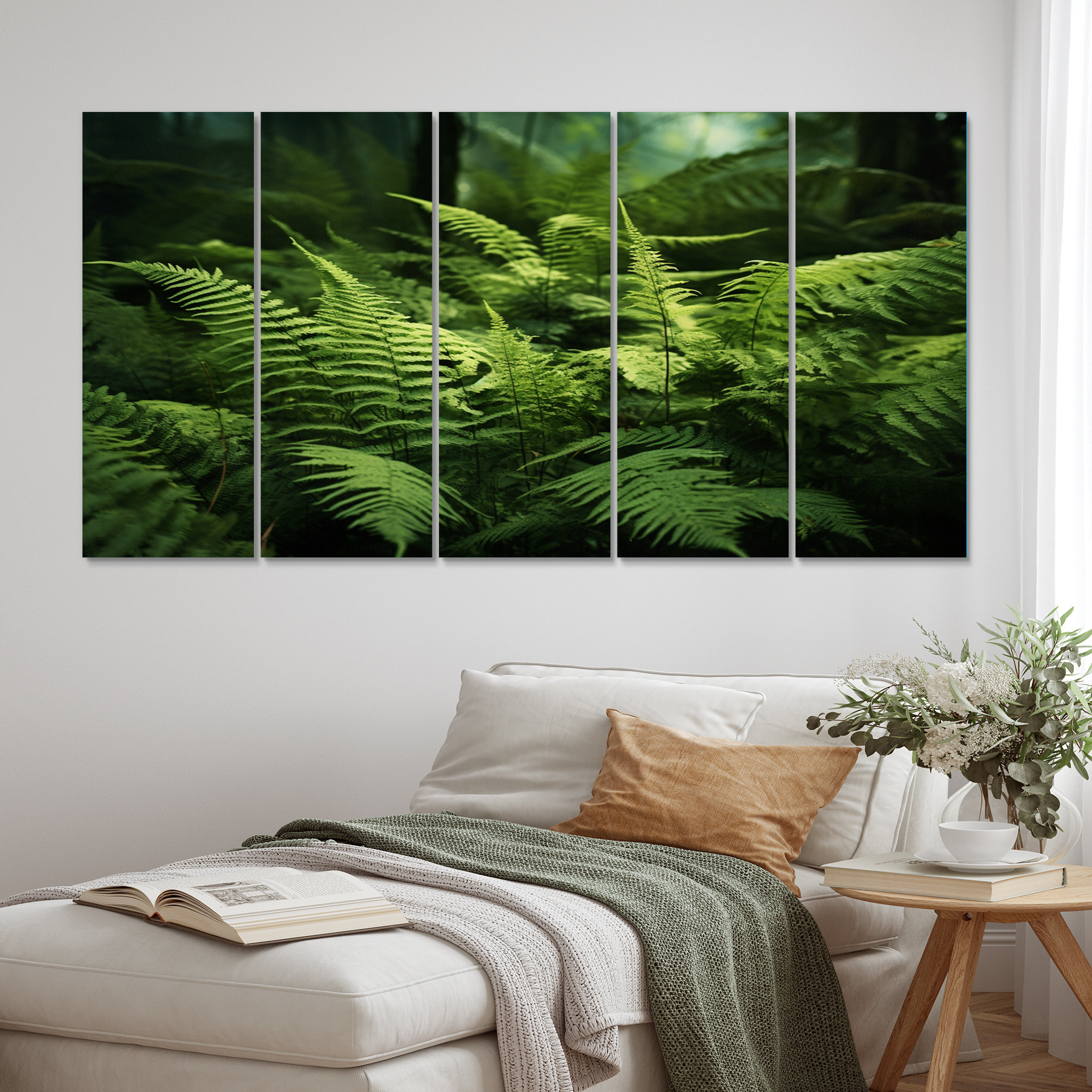 Gracie Oaks Ferns Plant Enchanted Forest I - Floral Metal Wall Decor ...