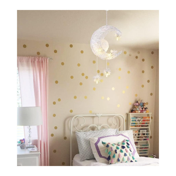 Wrought Studio Moon Ceiling Light Chandelier Nursery Light Fixture ...