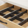 SpaceAid Bamboo Drawer Dividers with Labels and Inserts, Adjustable ...