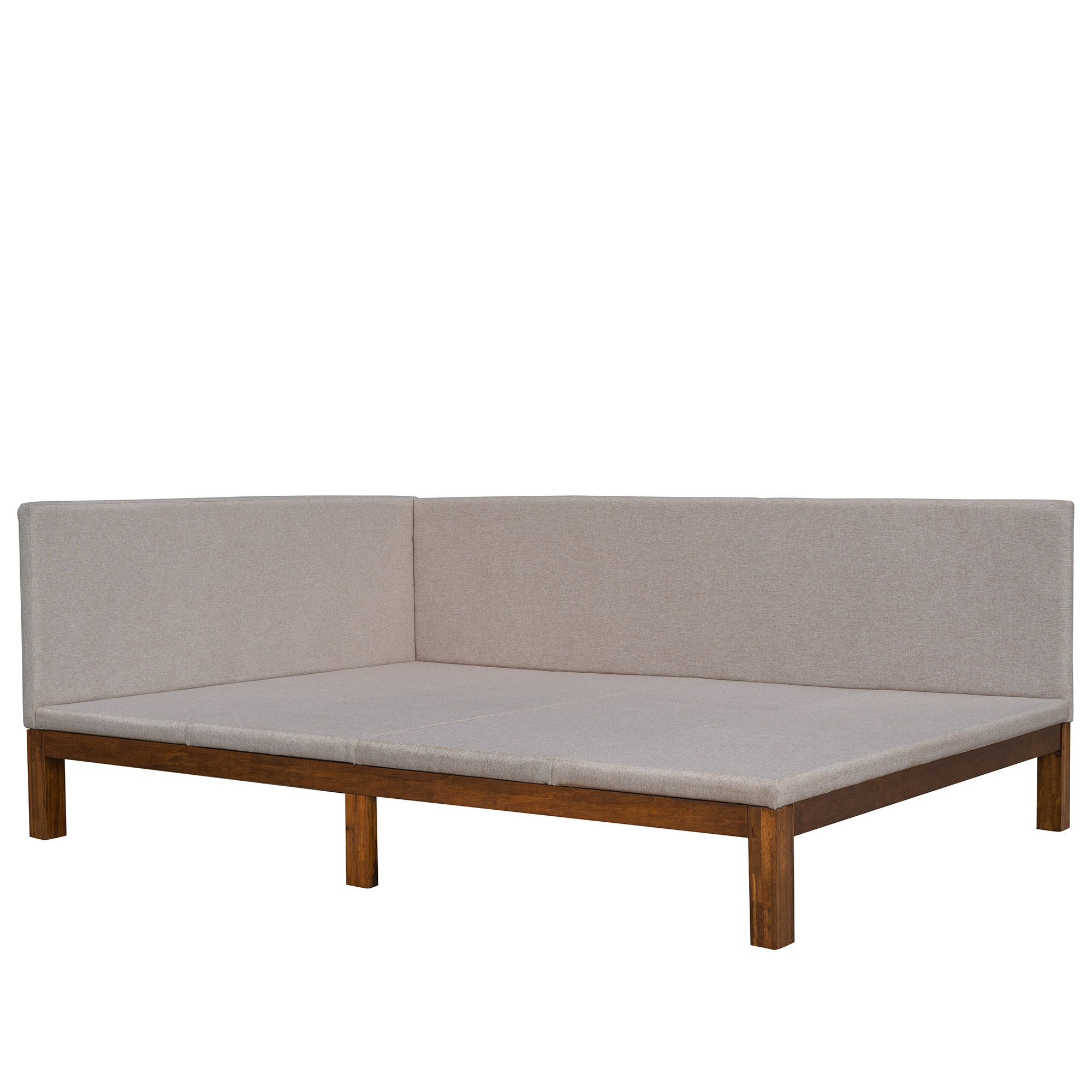 Skunk Pro Upholstered Daybed,Sofa Bed Frame, Twin Size Linen-Beige ...