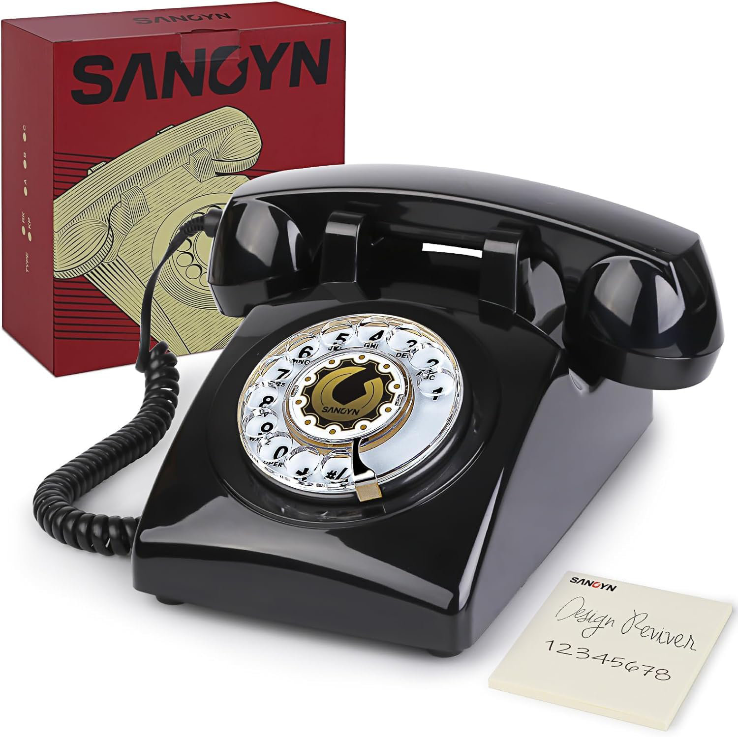 Fashion Finesse Retro Rotary Landline Phone 1960S Vintage Telephone Old ...