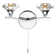 Mercer41 Chrome LED Armed Sconce | Wayfair.co.uk