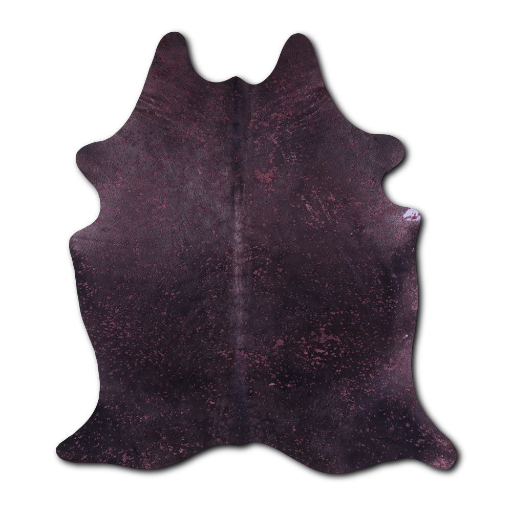 Foundry Select ACID WASHED HAIR ON COWHIDE DYED BROWN ON BROWN 3 - 5 M ...