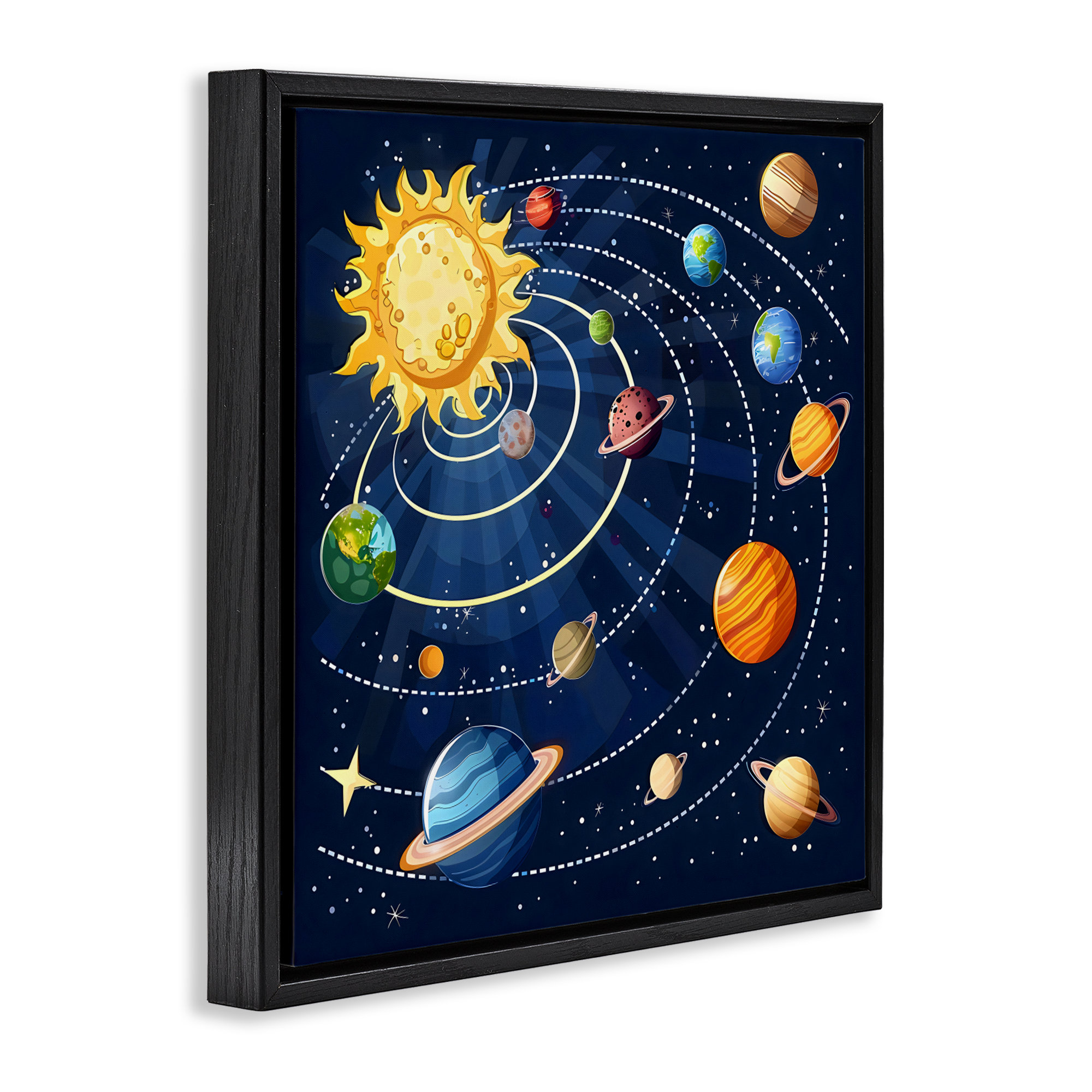 Latitude Run® Planets In Orbit Floating Frame, design by Creative ...