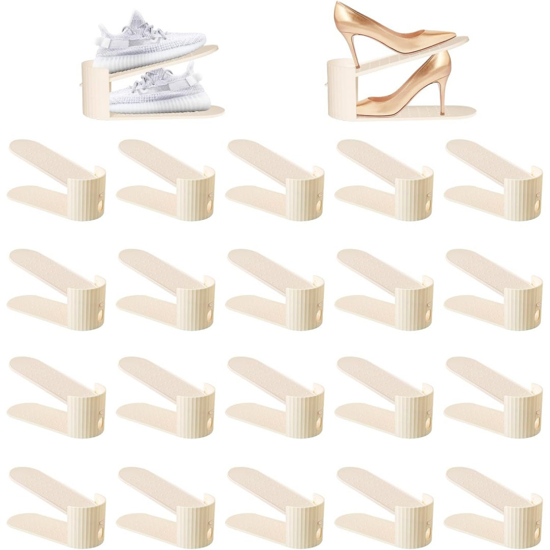 Rebrilliant Shoe Slot Organizer 20 Pack-Shoe Stacker For A Pair Of ...