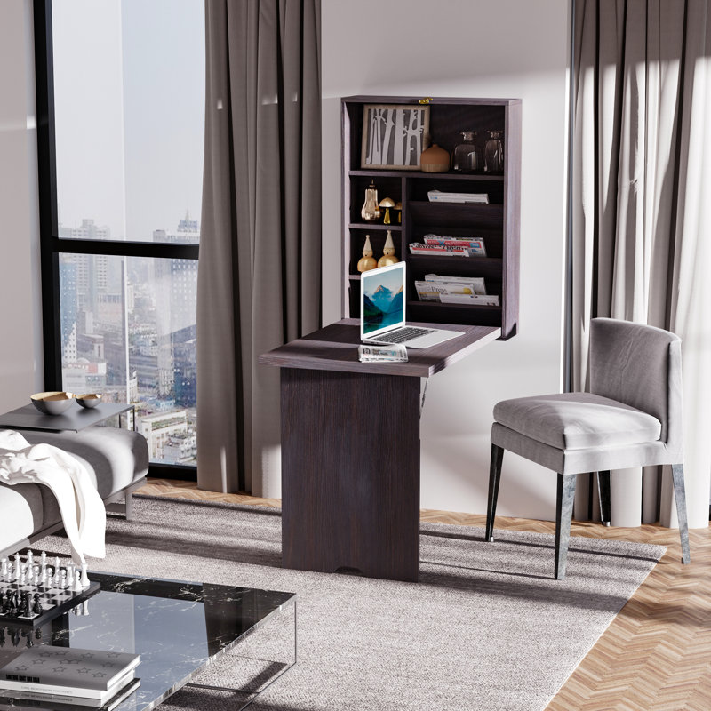 Ebern Designs Savaira Floating Desk & Reviews | Wayfair