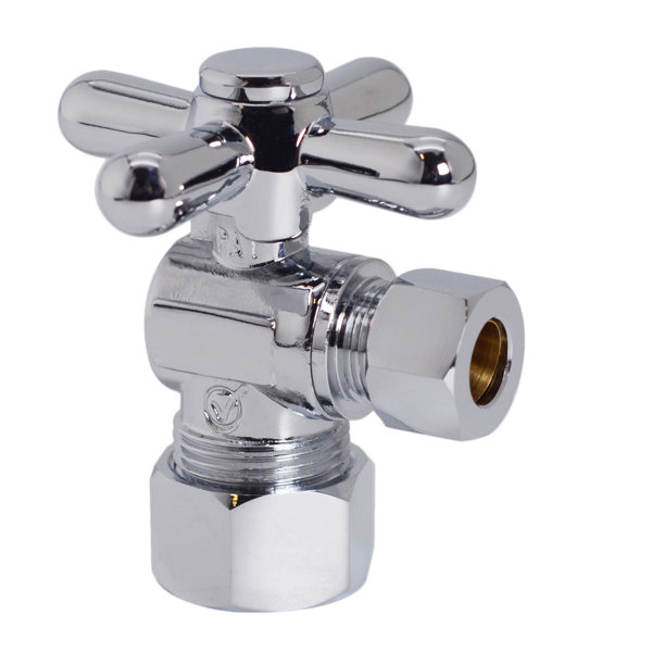 Westbrass Pedestal Sink Supply Kit with 1-1/4" Euro Flat Trap and 1/2 ...