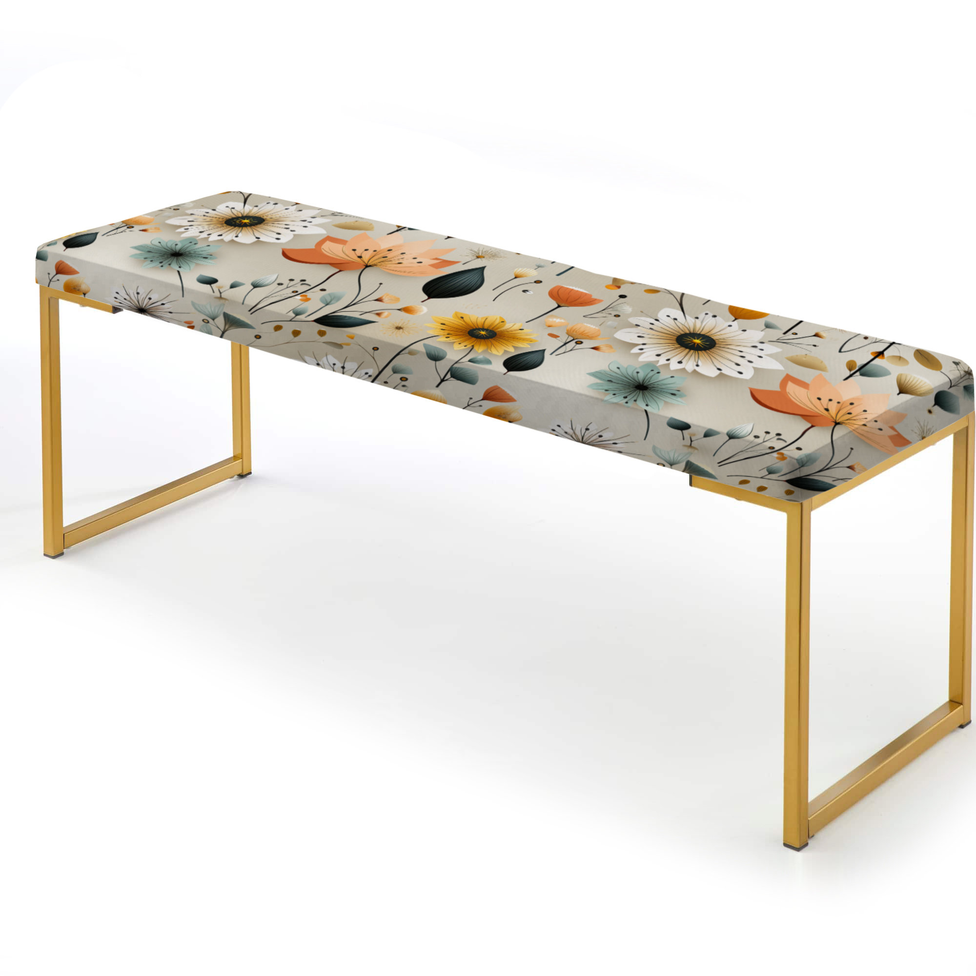 Design Art Scandinavian Midcentury Bliss - Midcentury Upholstered Gold ...