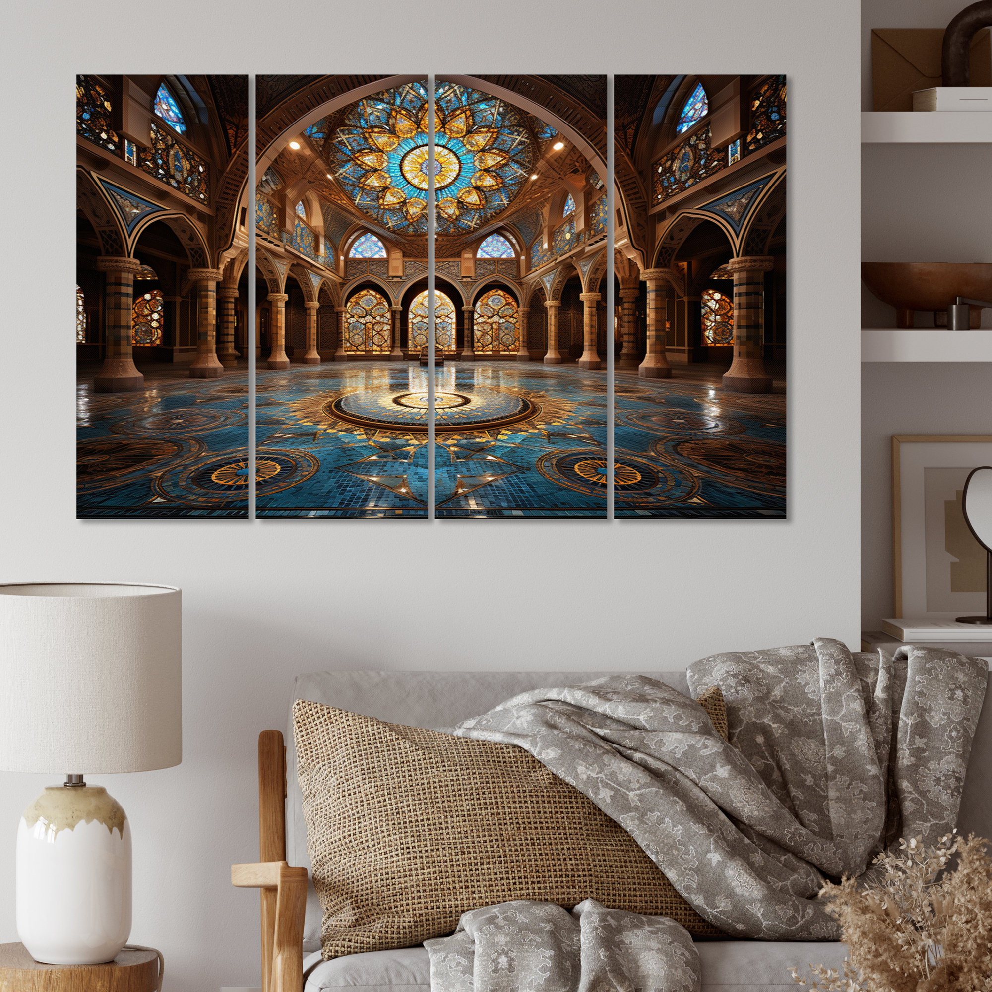 Latitude Run® Islam Art Islamic Architecture III - Islamic Metal Wall ...