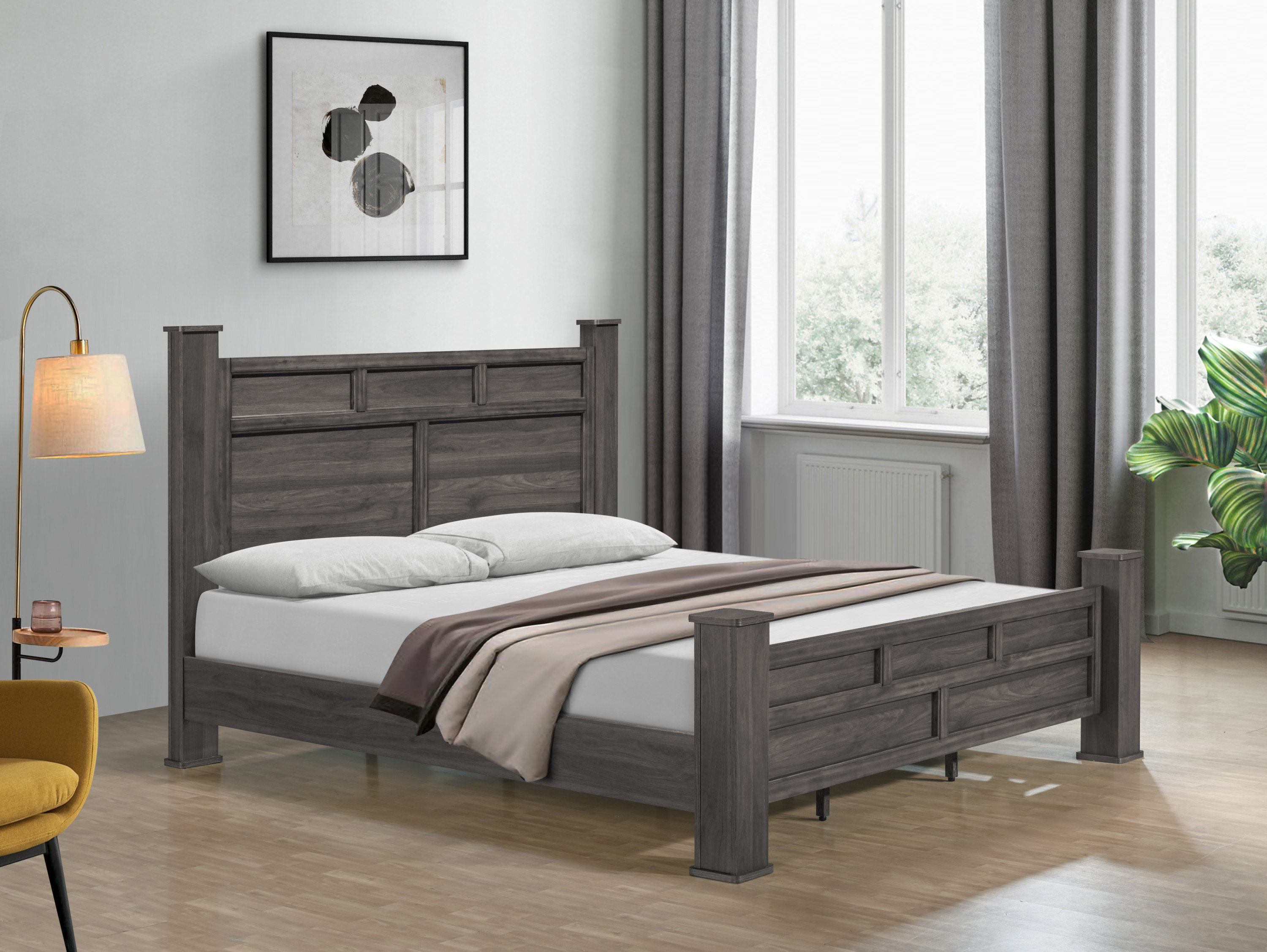 Millwood Pines Mordecai Solid Wood Bed Frame | Wayfair