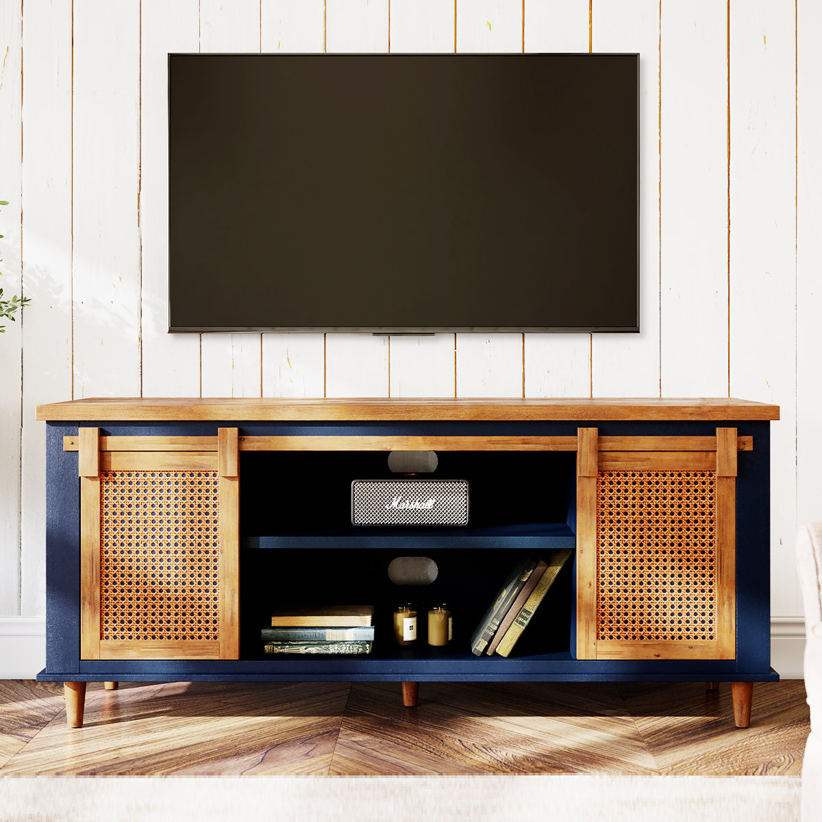 Bay Isle Home™ Arvid Luxe 60’’ TV Media Console - Fully Assembled ...