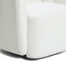 Brayden Studio® Modern Upholstered Ivory Boucle Swivel Barrel Accent ...