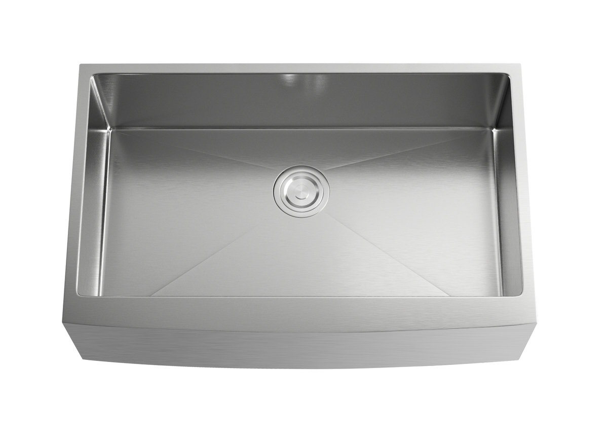 Elegant Home Living Stainless Steel farmhouse kitchen sink L33'' x W21 ...