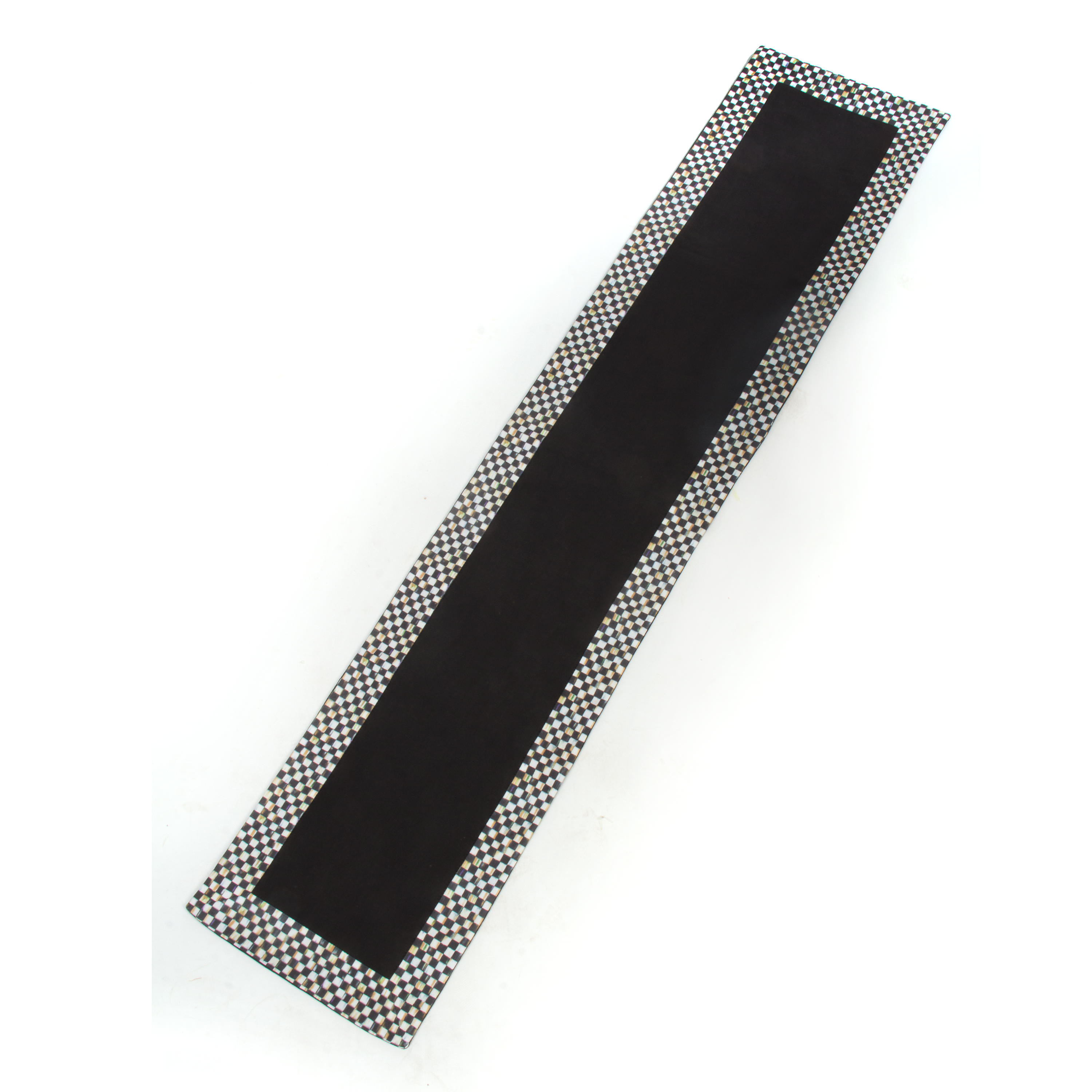 MacKenzie-Childs Courtly Check® Black Table Runner & Reviews | Perigold