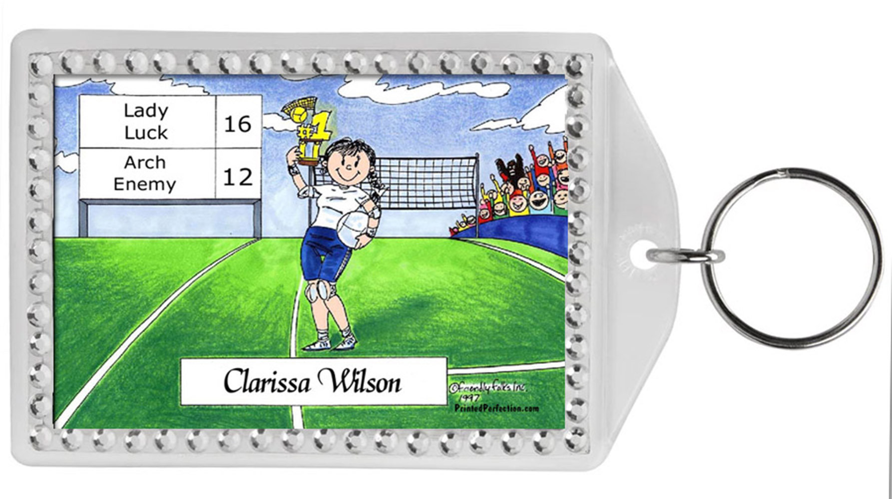 Printed Perfection Personalized Friendly Folks Volleyball Player ...