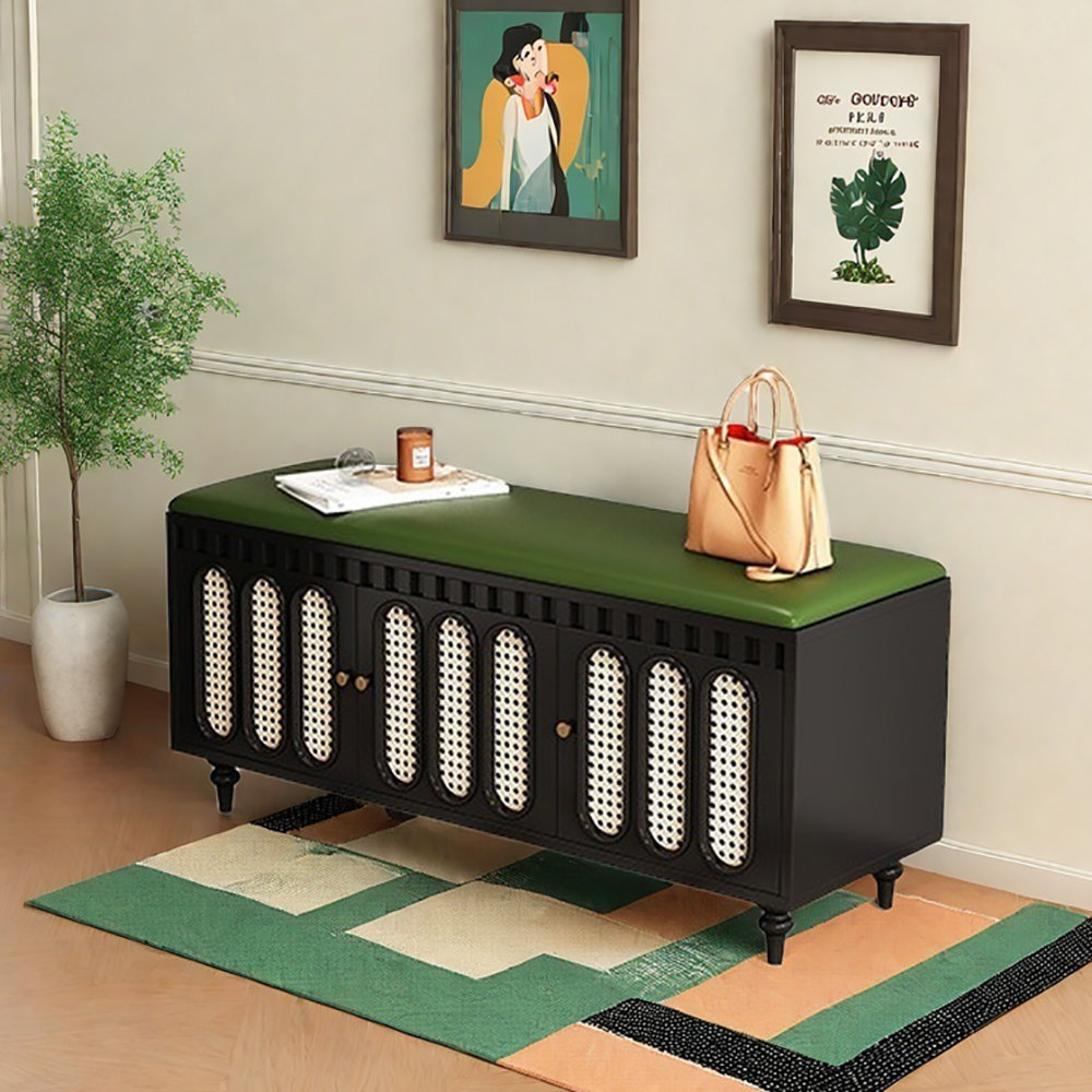 interanest 46.5in Shoe Changing Stool Shoe Storage Stool | Wayfair