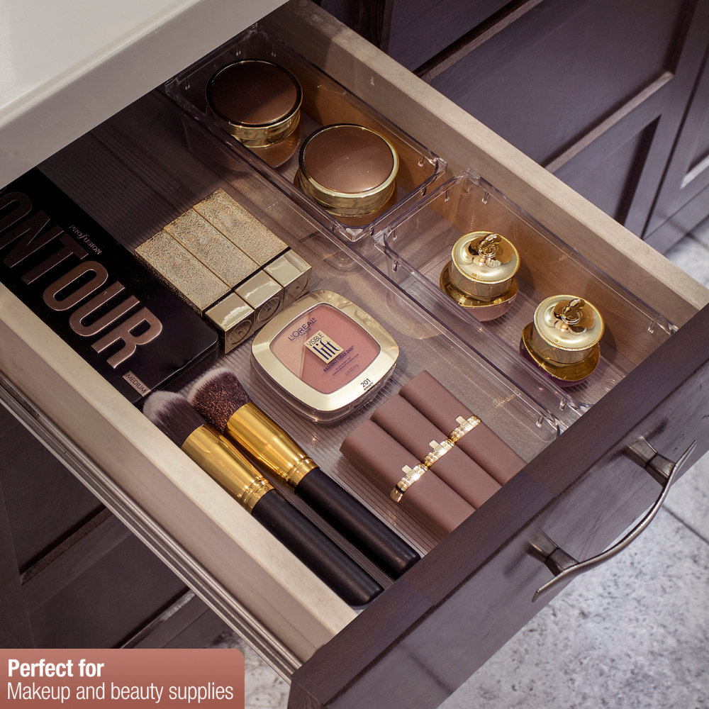 Sorbus 6-Piece Bathroom Vanity Drawer Organizer Set | Wayfair