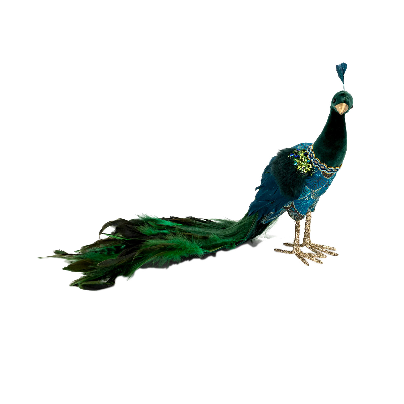 Astoria Grand 20.5X8x13'' Green & Blue Peacock | Wayfair