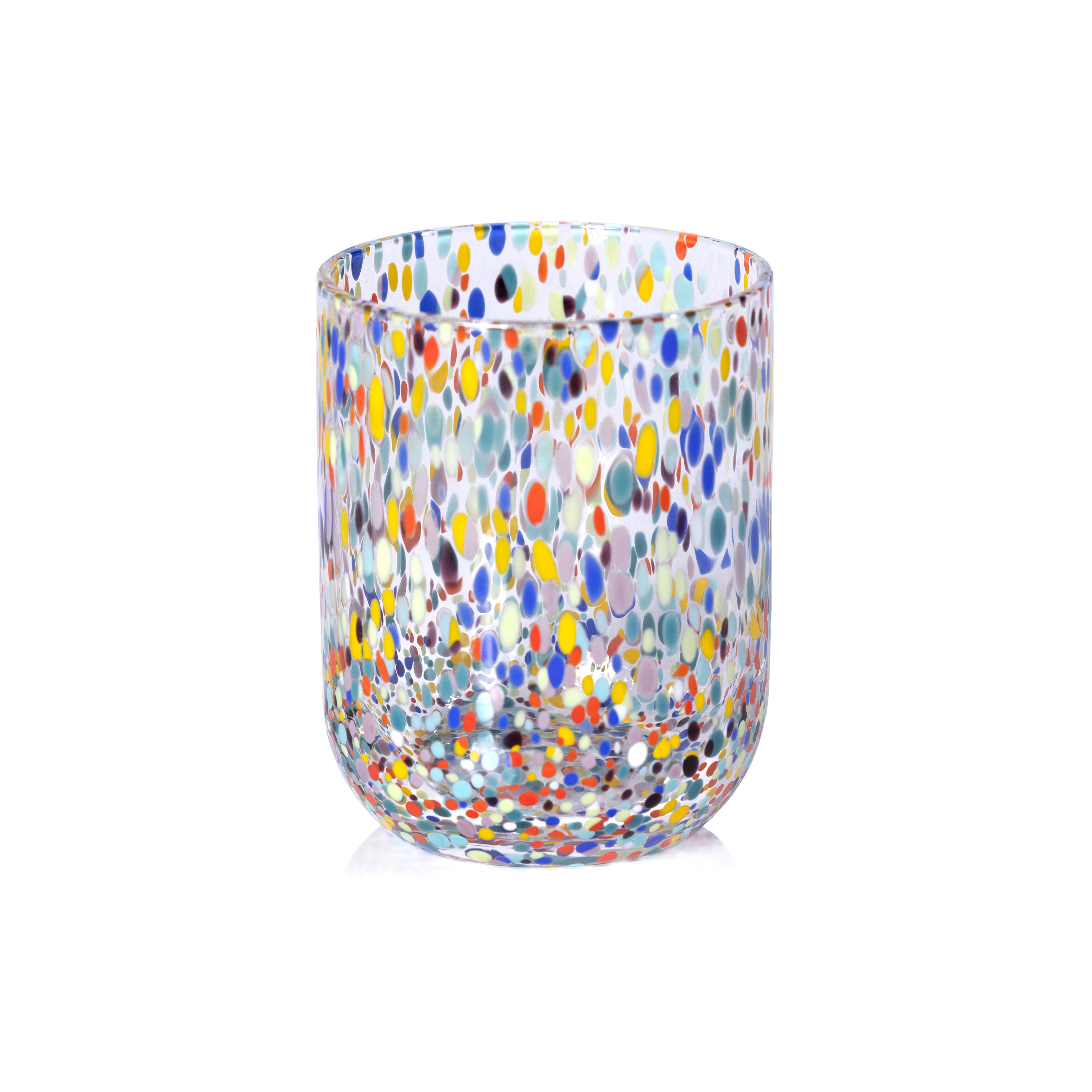 Brayden Studio® Jaheed Confetti Cocktail Glass Tumblers, Set of 6 | Wayfair