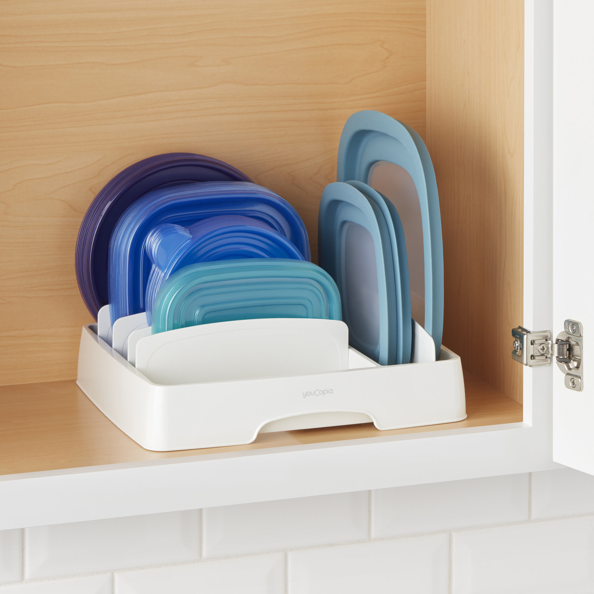 YouCopia® StoraLid® Food Container Lid Organizer, Medium, Adjustable ...