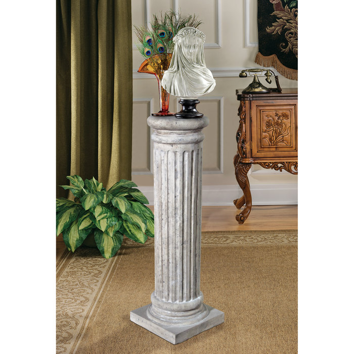 Design Toscano Classical Greek Fluted Pedestal & Reviews | Wayfair