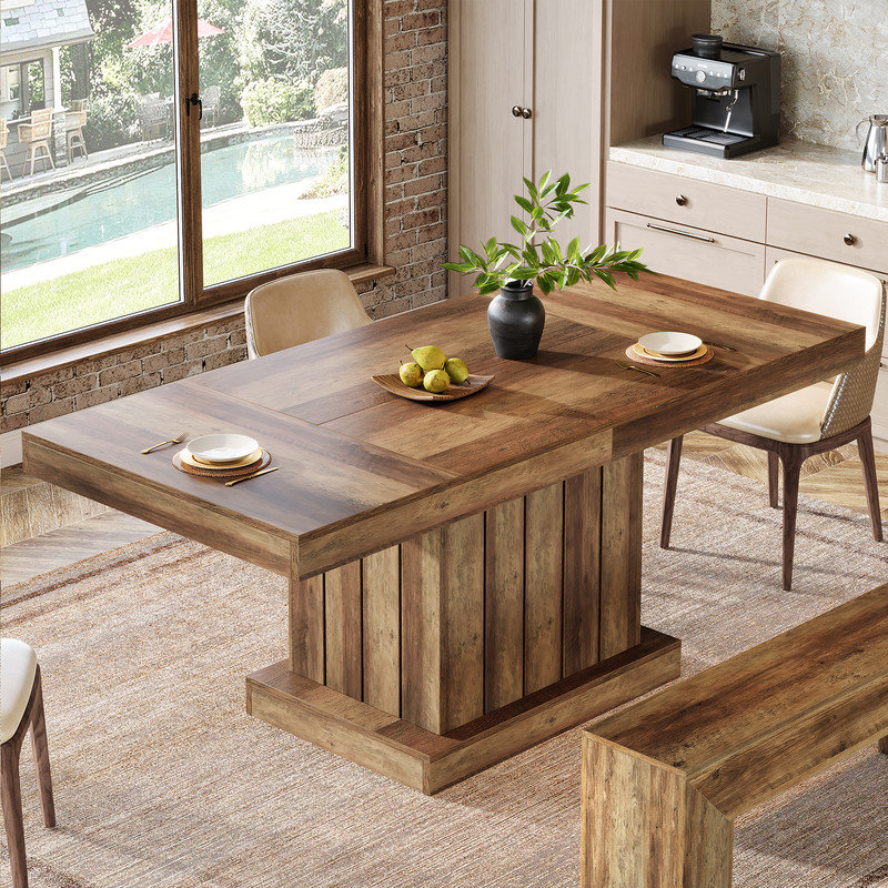 Millwood Pines 63'' Pedestal Dining Table | Wayfair