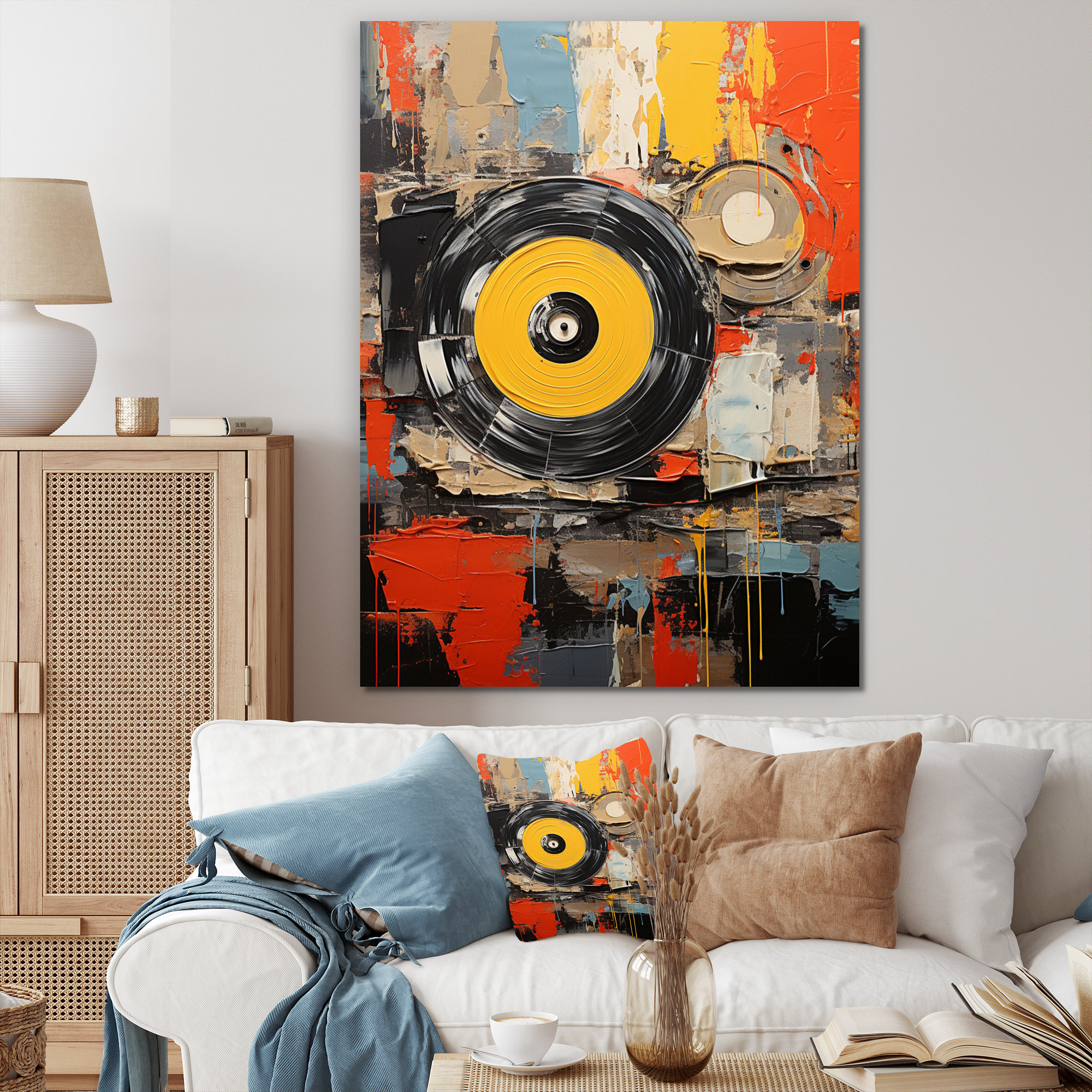 Brayden Studio® Vinyl Record Vinyl Fusion I On Canvas Print | Wayfair