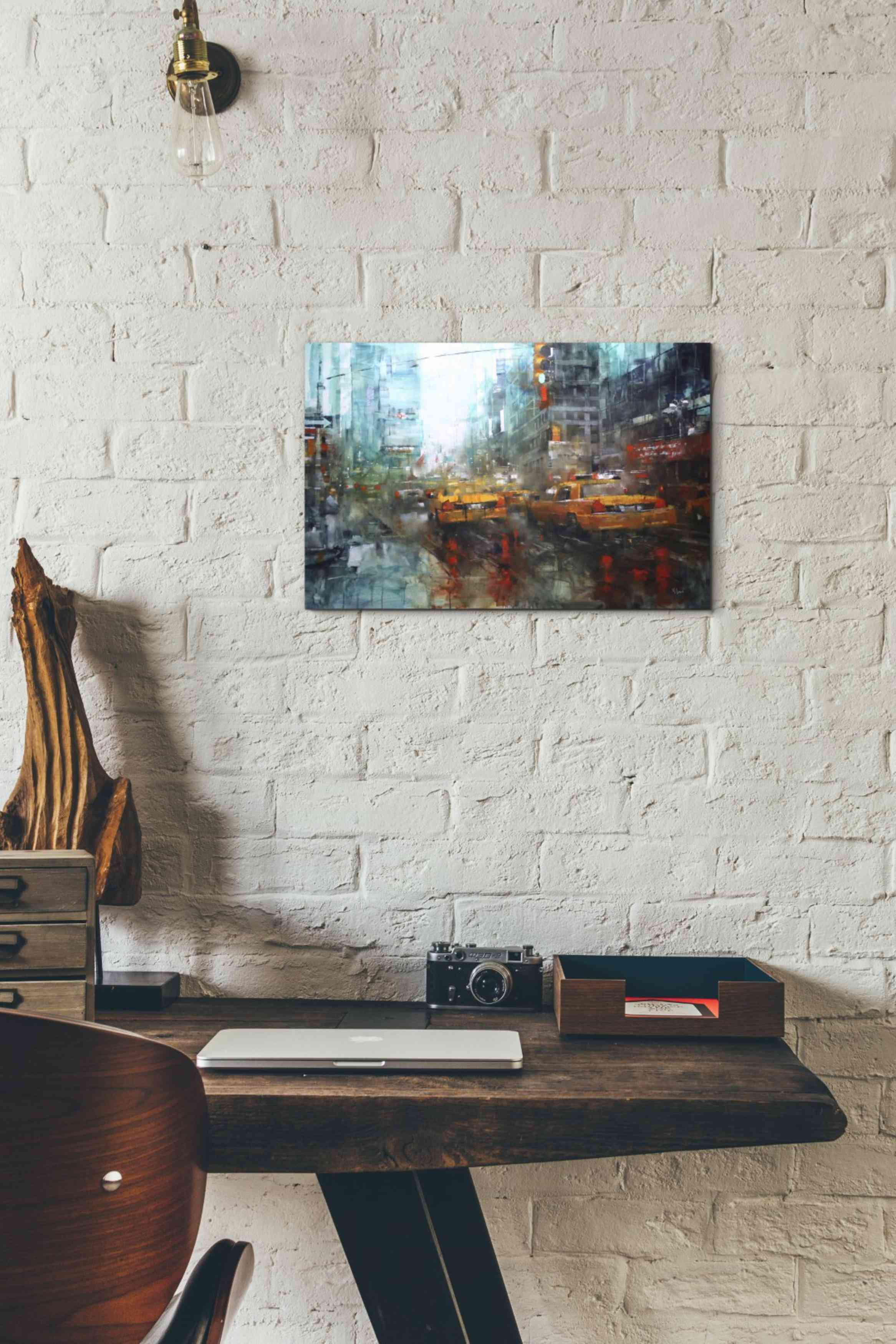 Winston Porter Times Square Reflections by Mark Lague - Wrapped Canvas ...