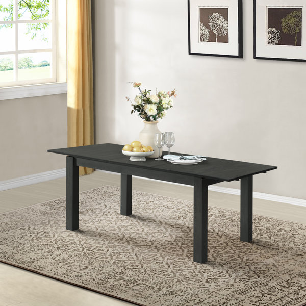Lark Manor™ Ahupendra Black Dining Table with Butterfly Leaf | Wayfair
