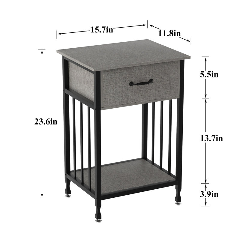 Trent Austin Design® Kempst Metal Nightstand | Wayfair