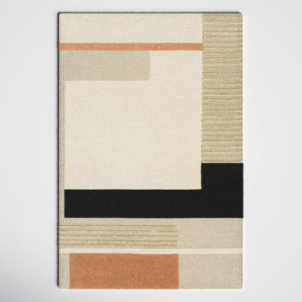 AllModern Mora Hand Tufted Wool Geometric Rug & Reviews | Wayfair