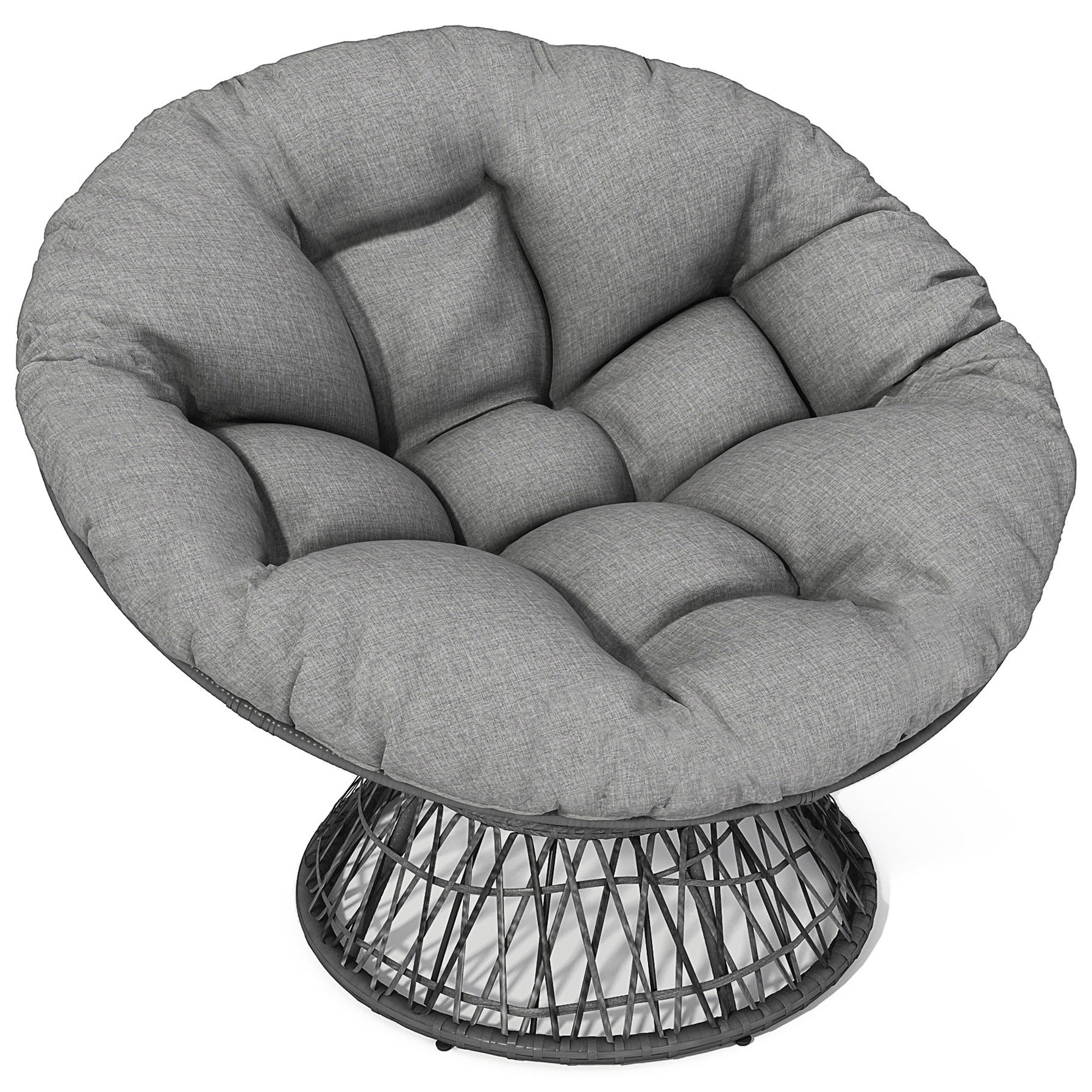 Bayou Breeze 41.5" Comfy Seat With Ultra-thick Cushion. 360° Swivel ...