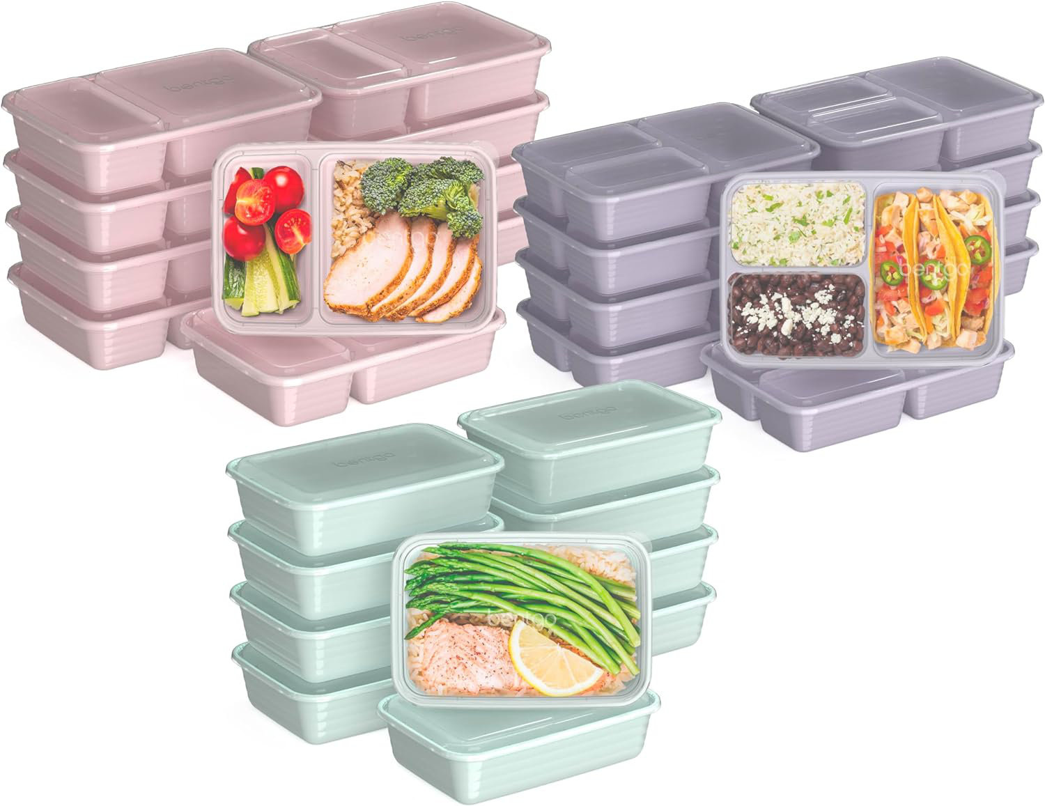 Hokku Designs Prep 60-Piece Meal Prep Kit - Reusable Food Containers 1 ...