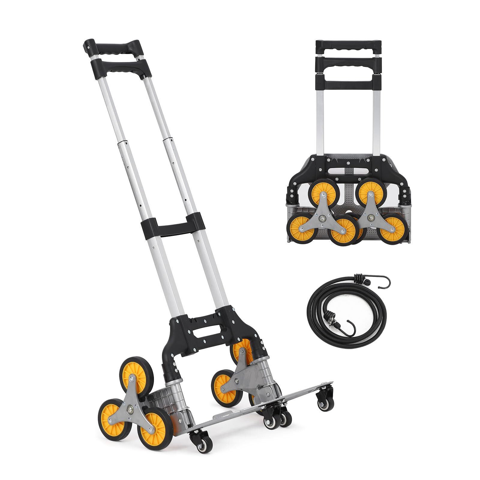 Zstar Stair Climbing Hand Truck Cart, 150 LBS, With Telescoping Handle ...