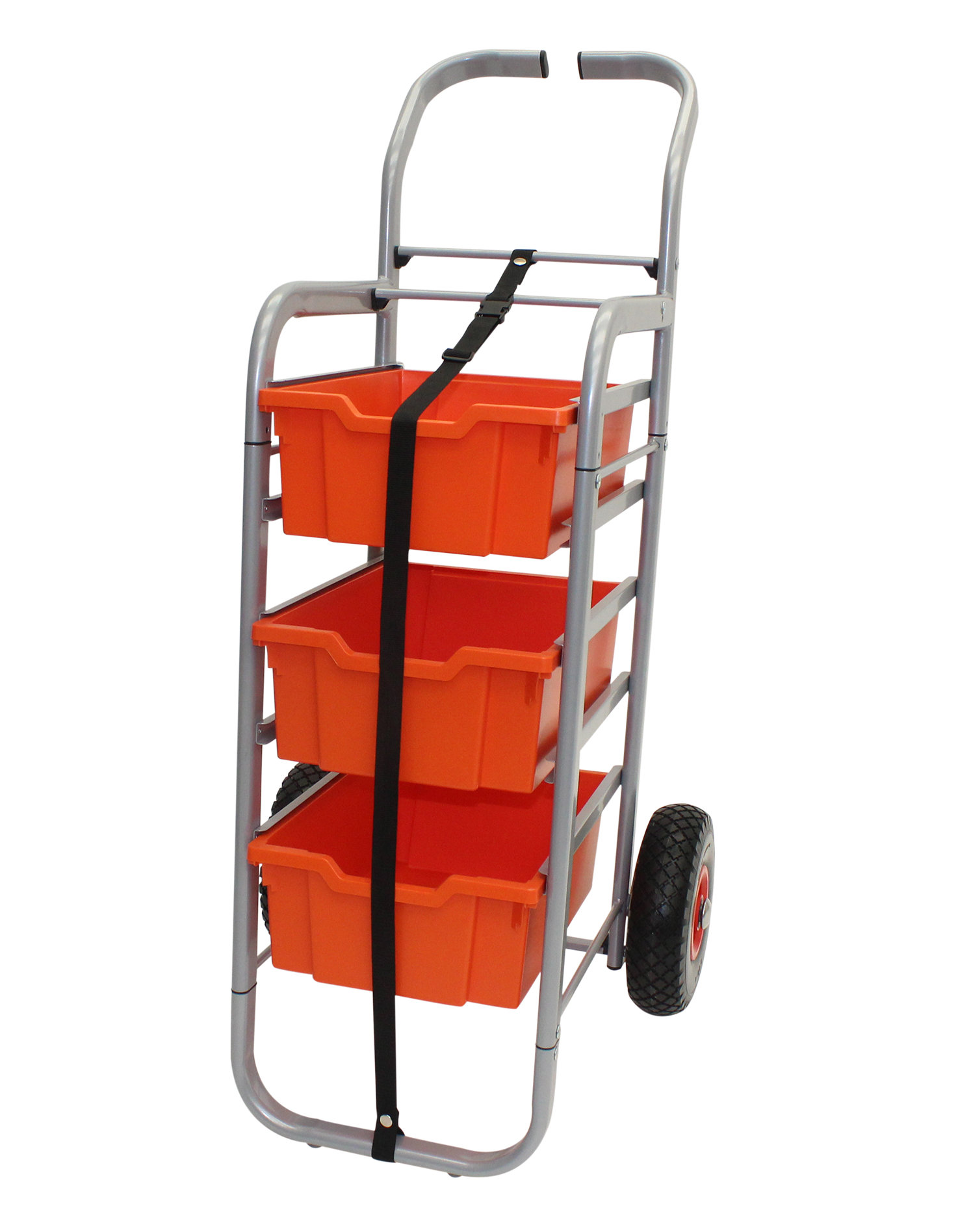 Gratnells Rover All Terrain 3 Compartment Tote Tray Cart with Bins ...