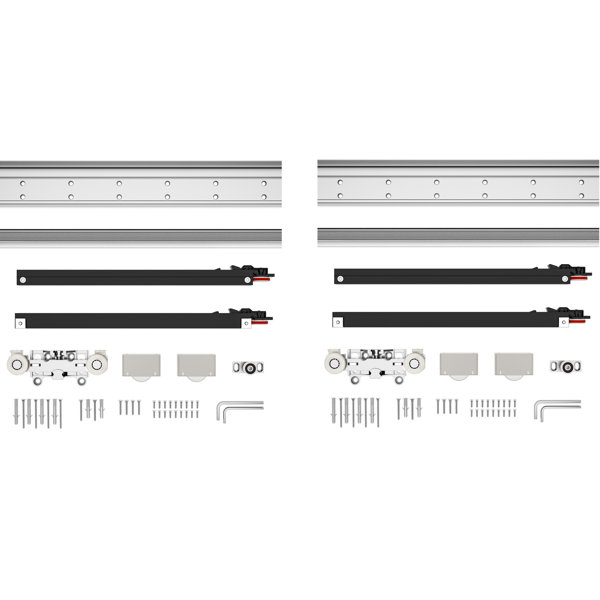 Villar Home Designs 2 Pack 39'' Concealed Invisible Magic Sliding Door ...