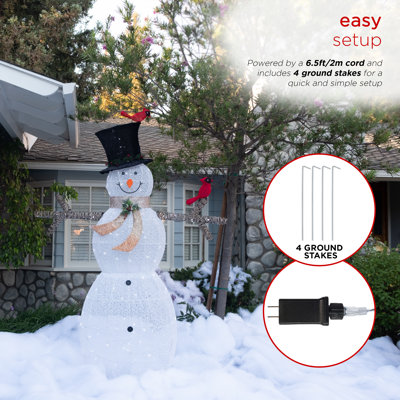 The Holiday Aisle® Snowman Lighted Display & Reviews | Wayfair