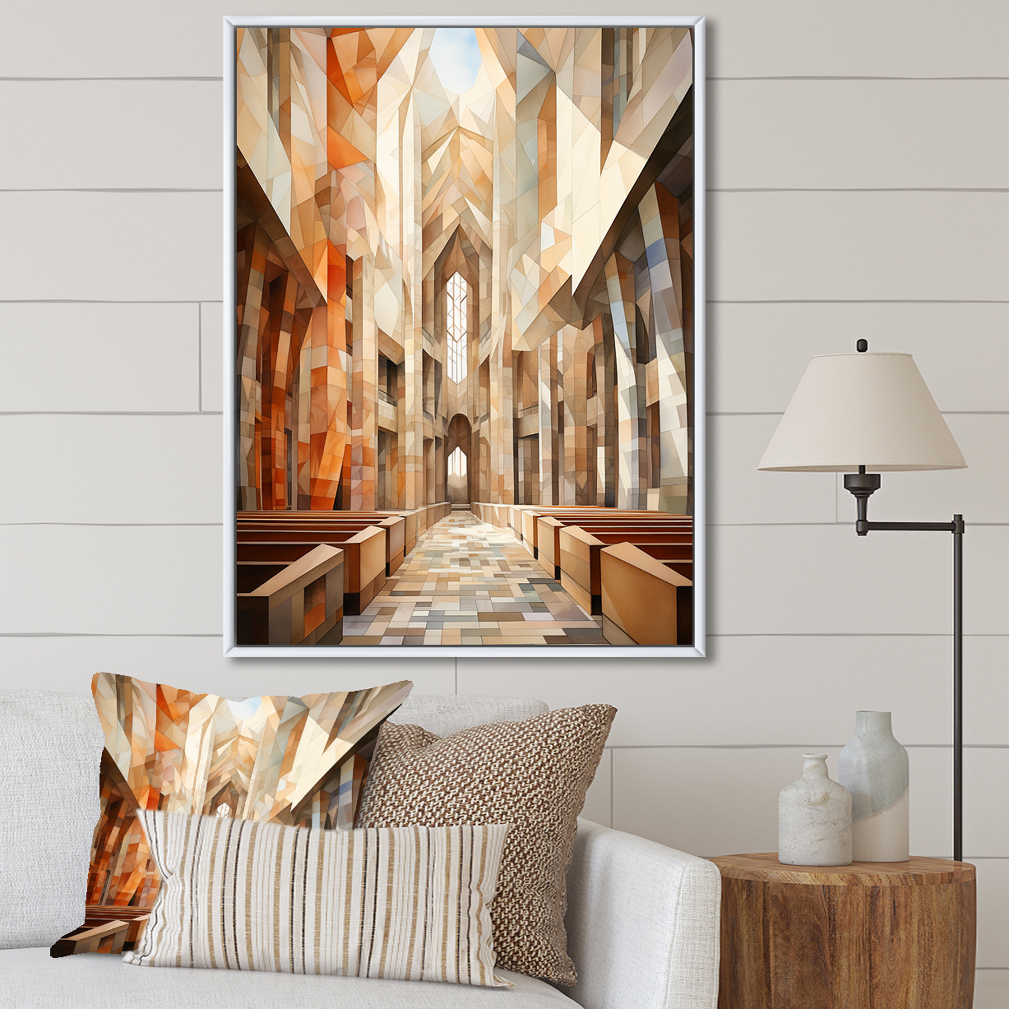 Ivy Bronx Cubist Chapel Religious Landscape I - Church Wall Art | Wayfair