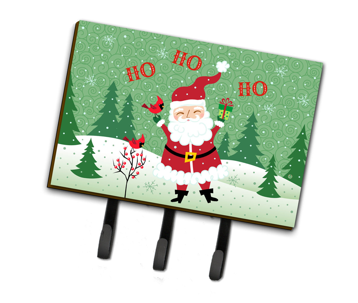 East Urban Home Merry Christmas Santa Claus Ho Ho Ho Wall Key Organizer ...