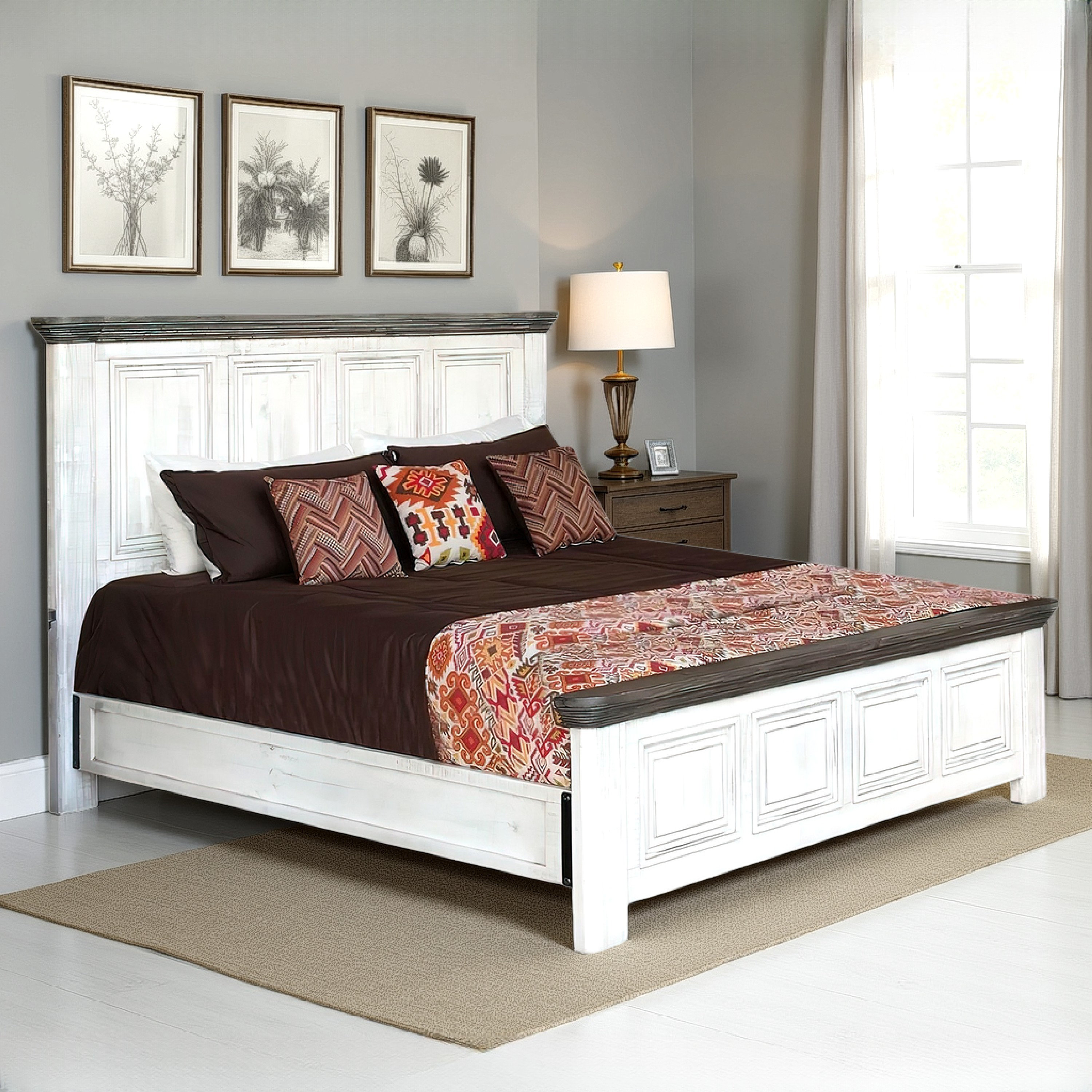Rosalind Wheeler Catrinia Solid Wood Standard Bed | Wayfair