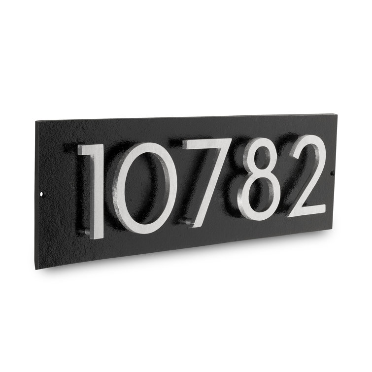 Montague Metal Products Floating Modern 4" Number Horizontal Address ...