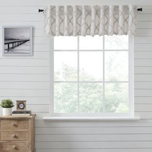 Ivory & Cream Valances & Kitchen Curtains You'll Love | Wayfair