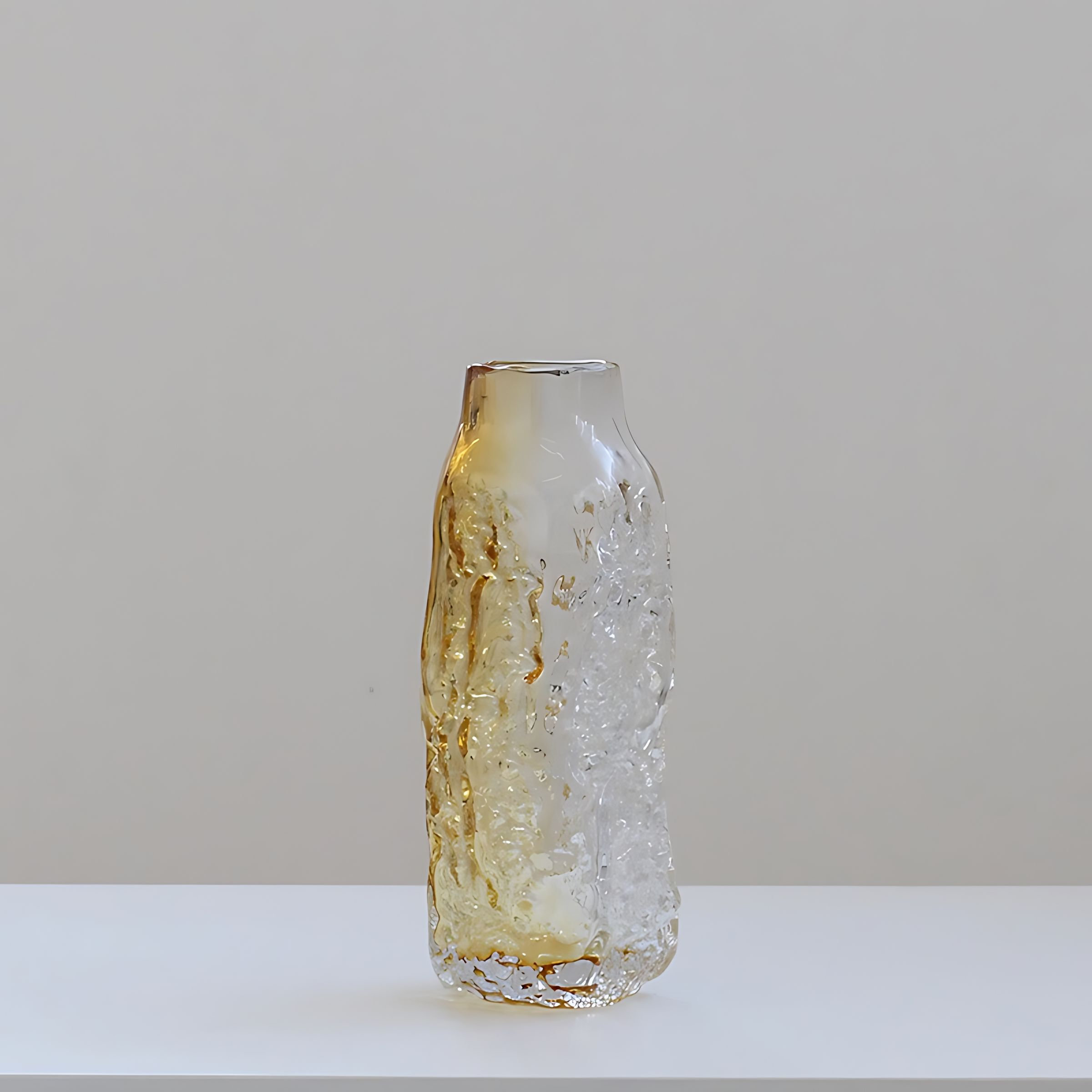 Orren Ellis Wabi Sabi Wind Ice Pattern Glass Floor To Floor Large Vase ...